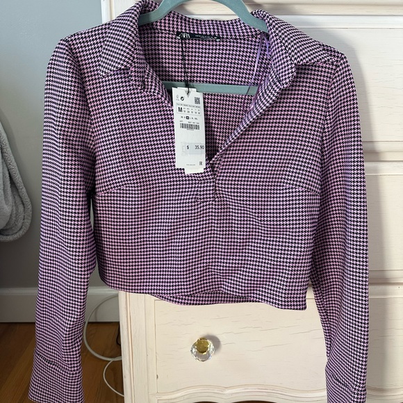 Zara | Tops | Zara Collared Top | Poshmark